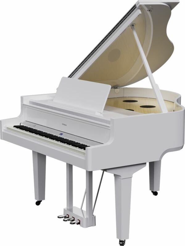 Roland GP-9 Polished White Digital Grand Piano | Digitalpiano.com Wide ...